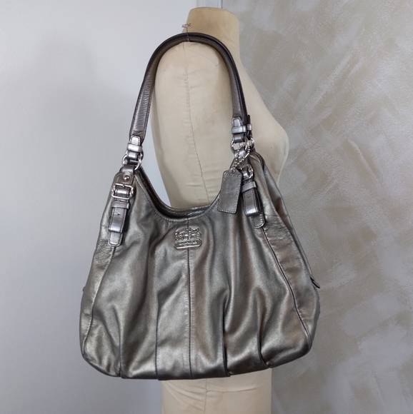 Coach | Bags | Metallic 3 Sections Hobo Shoulder Coach Bag | Poshmark